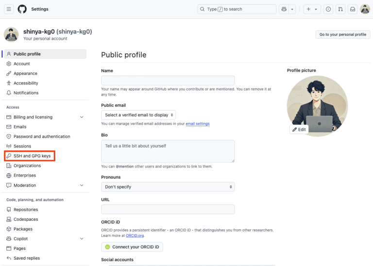 【初心者向け】GitHubとSSH接続する方法｜鍵の作り方からpushエラーの対処法まで完全ガイド | shin.log